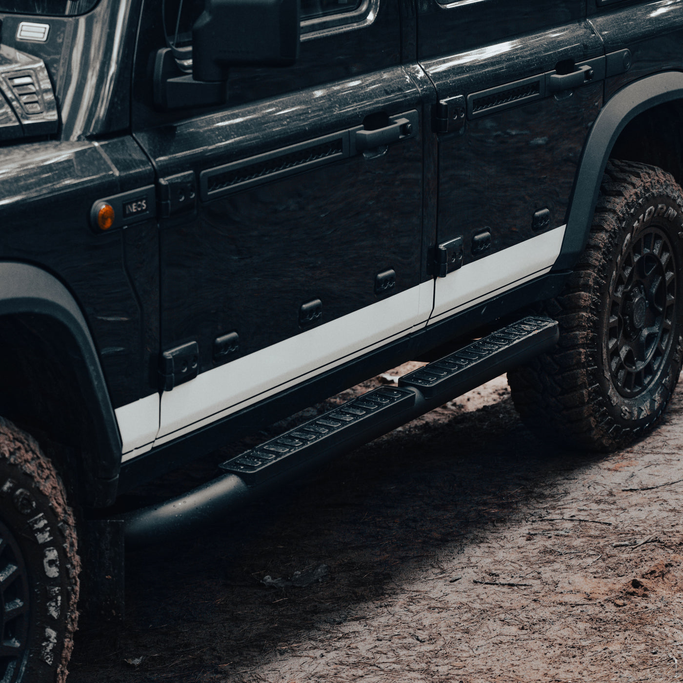 INEOS GRENADIER SINGLE TUBE SIDE STEPS SILVER — SideSteps UK